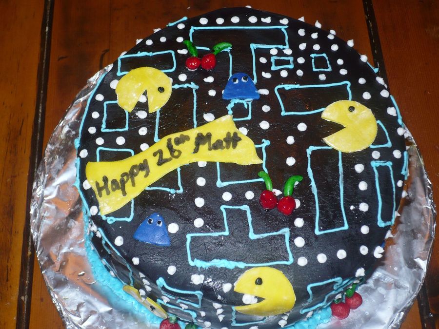 Pacman Birthday Cake - CakeCentral.com