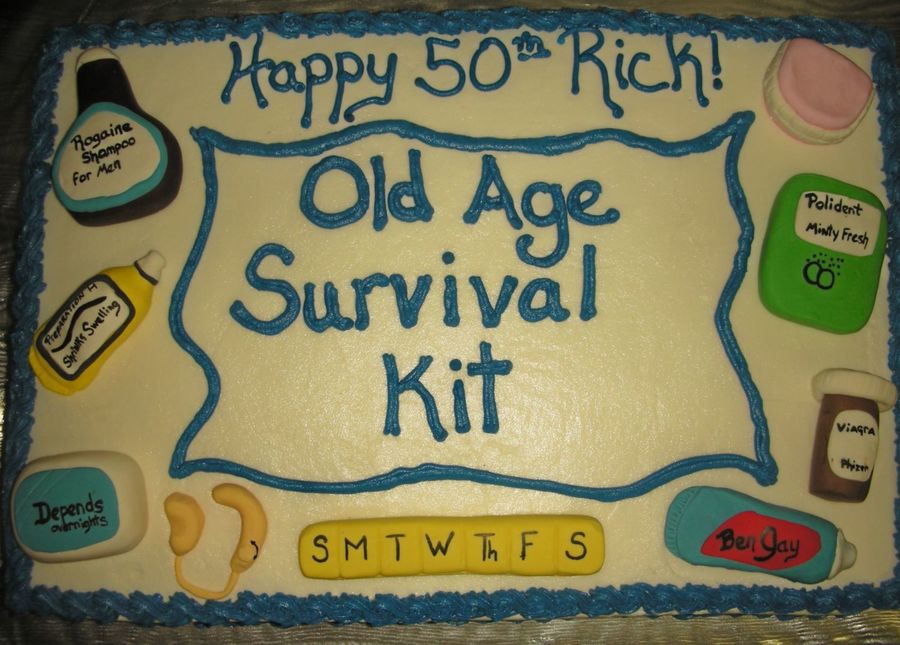Old Age Survival Kit - CakeCentral.com