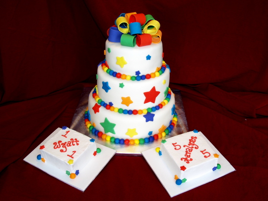 Rainbow Stars - CakeCentral.com