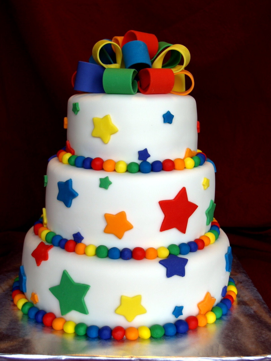 Rainbow Stars - CakeCentral.com
