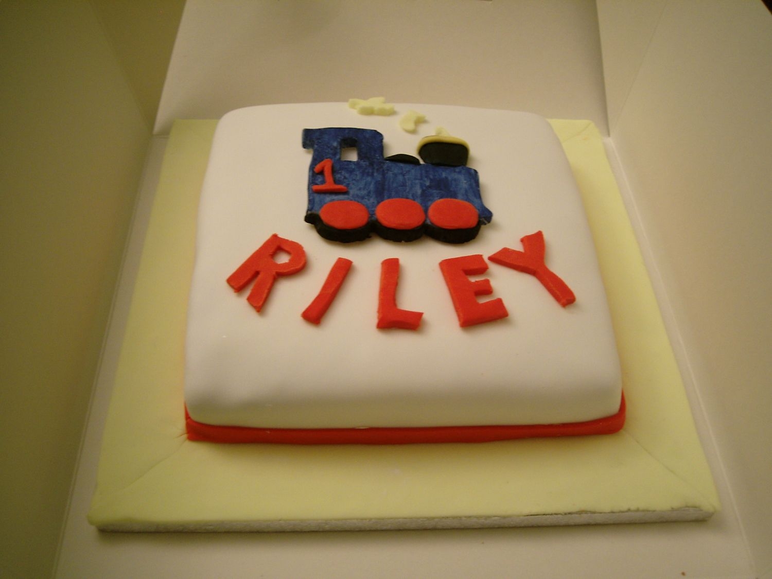 Riley Christening Cake - CakeCentral.com