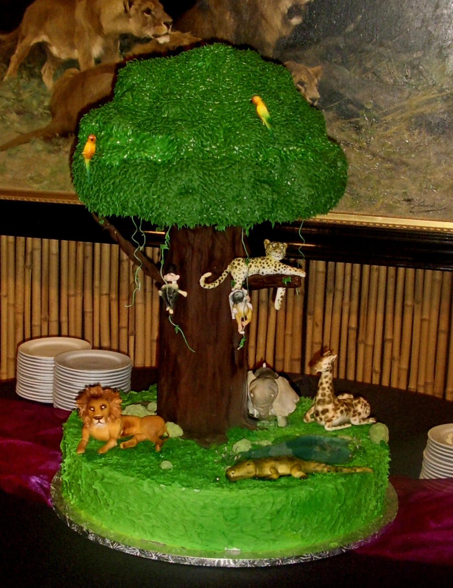 Jungle Tree Cake - CakeCentral.com