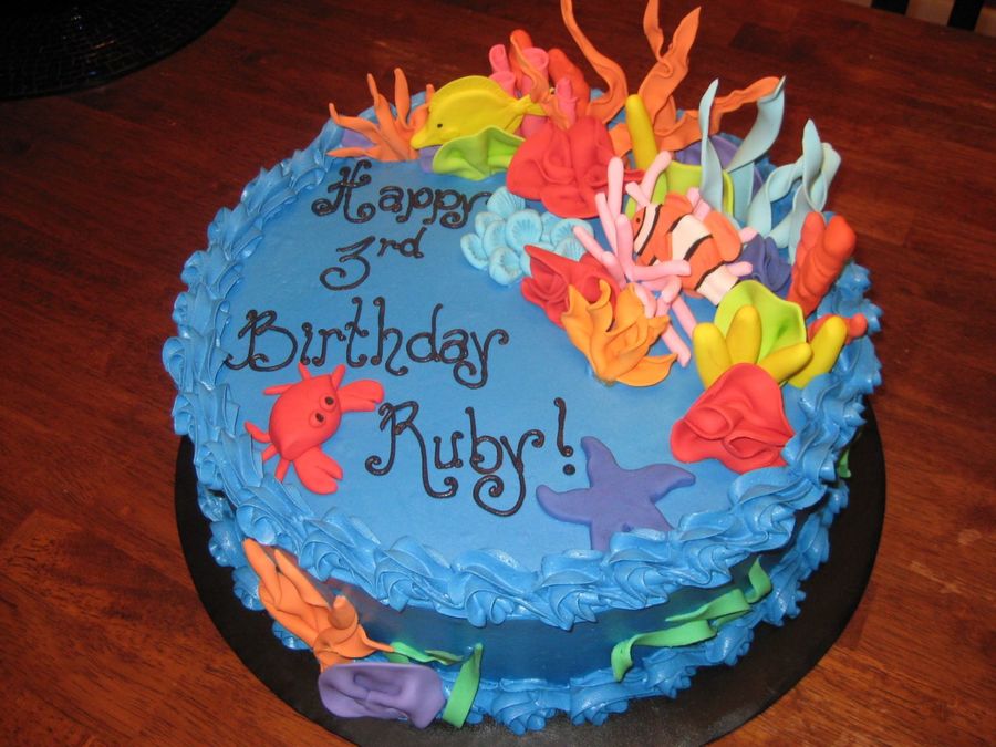 Coral Reef Cake - CakeCentral.com