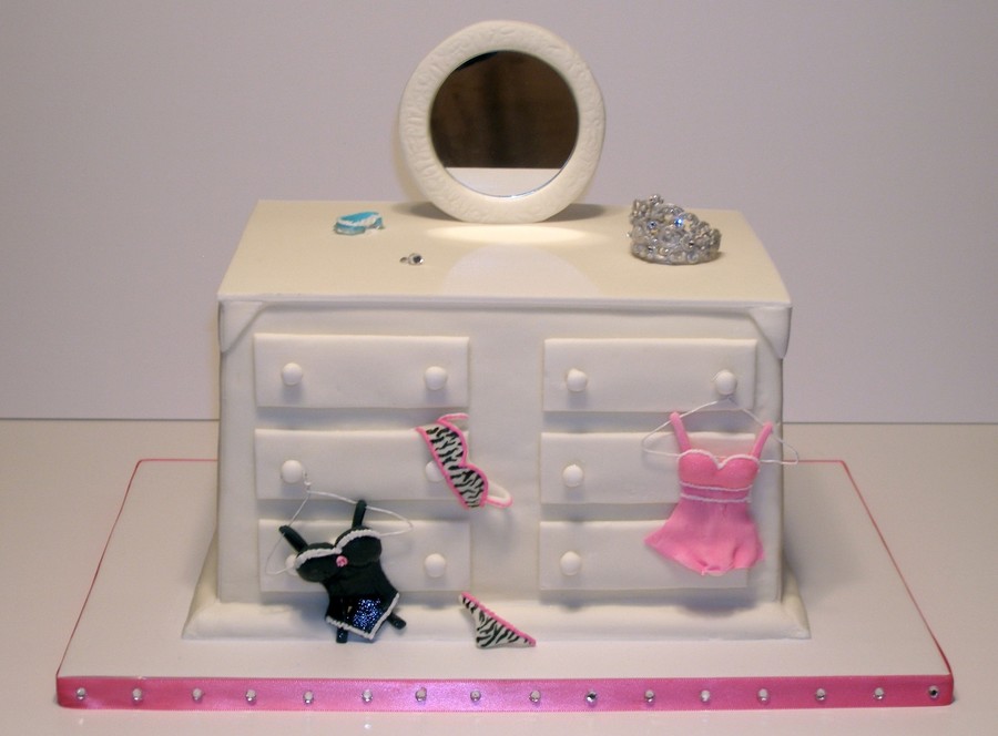 Lingerie Dresser Cake - CakeCentral.com