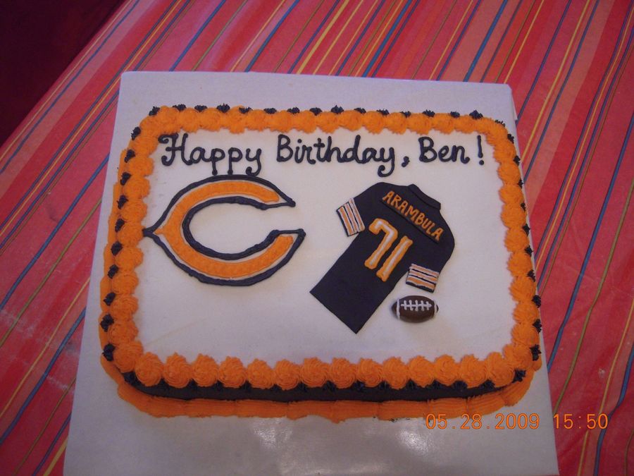 Chicago Bears Birthday Cake - CakeCentral.com
