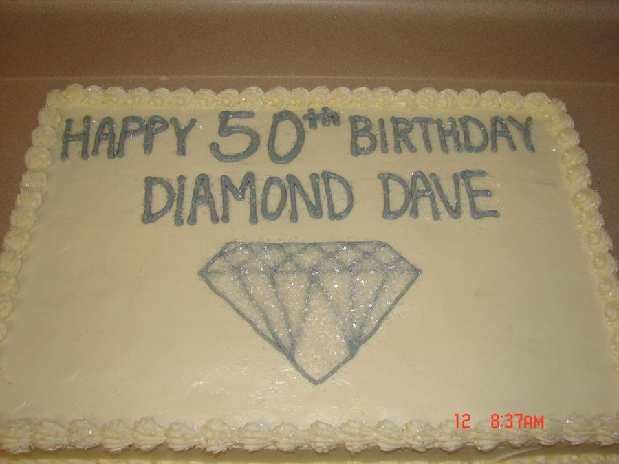 Diamond Birthday Cake - CakeCentral.com
