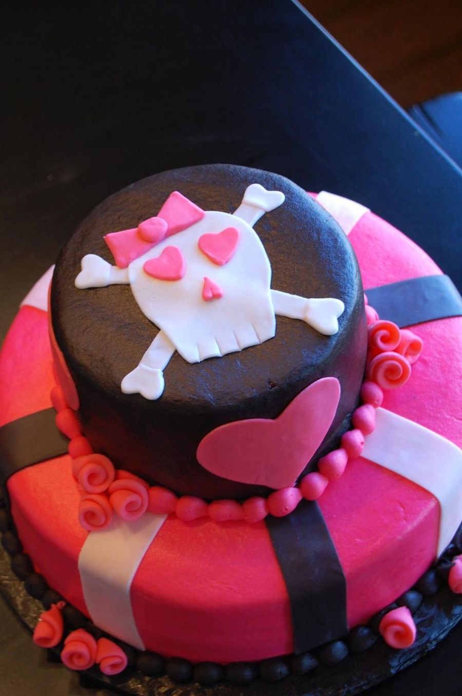 Gothic Baby Shower - CakeCentral.com