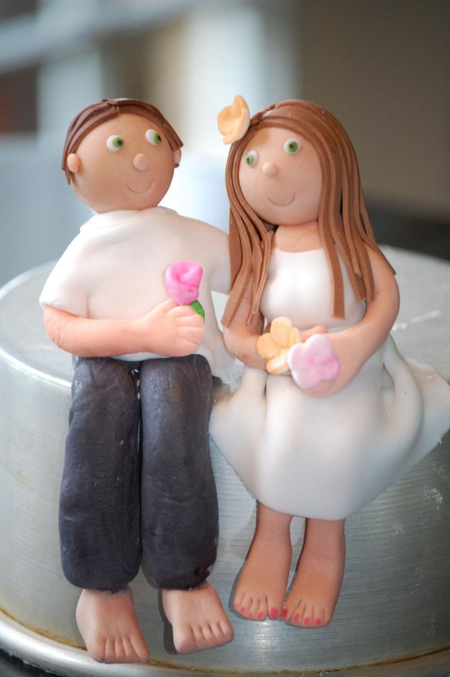 Man And Woman Cake Topper - CakeCentral.com