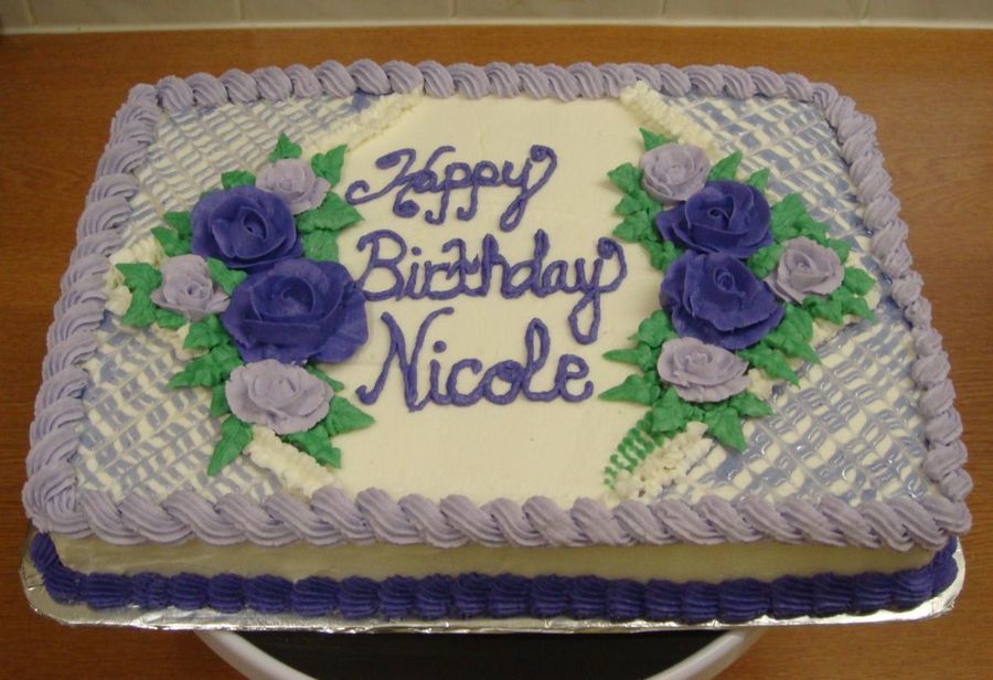 Purple Roses - CakeCentral.com