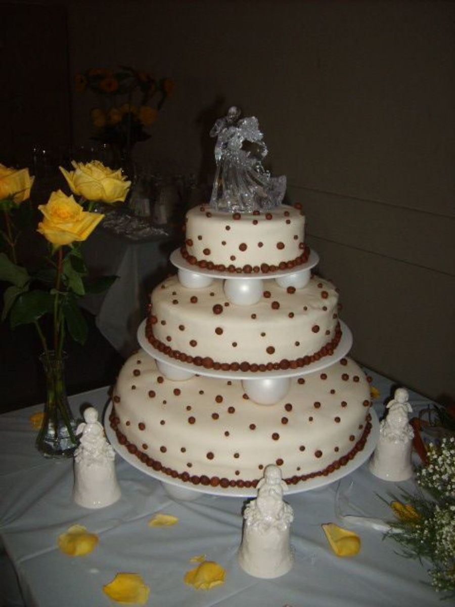 Three Tier Wedding Cake - CakeCentral.com