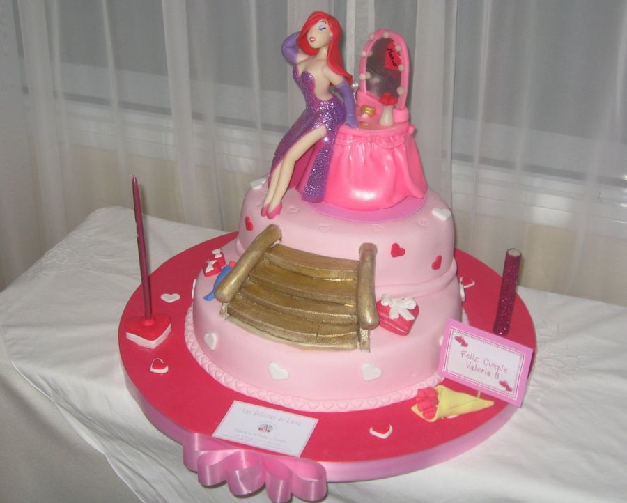 Jessica Rabbit Cake - CakeCentral.com