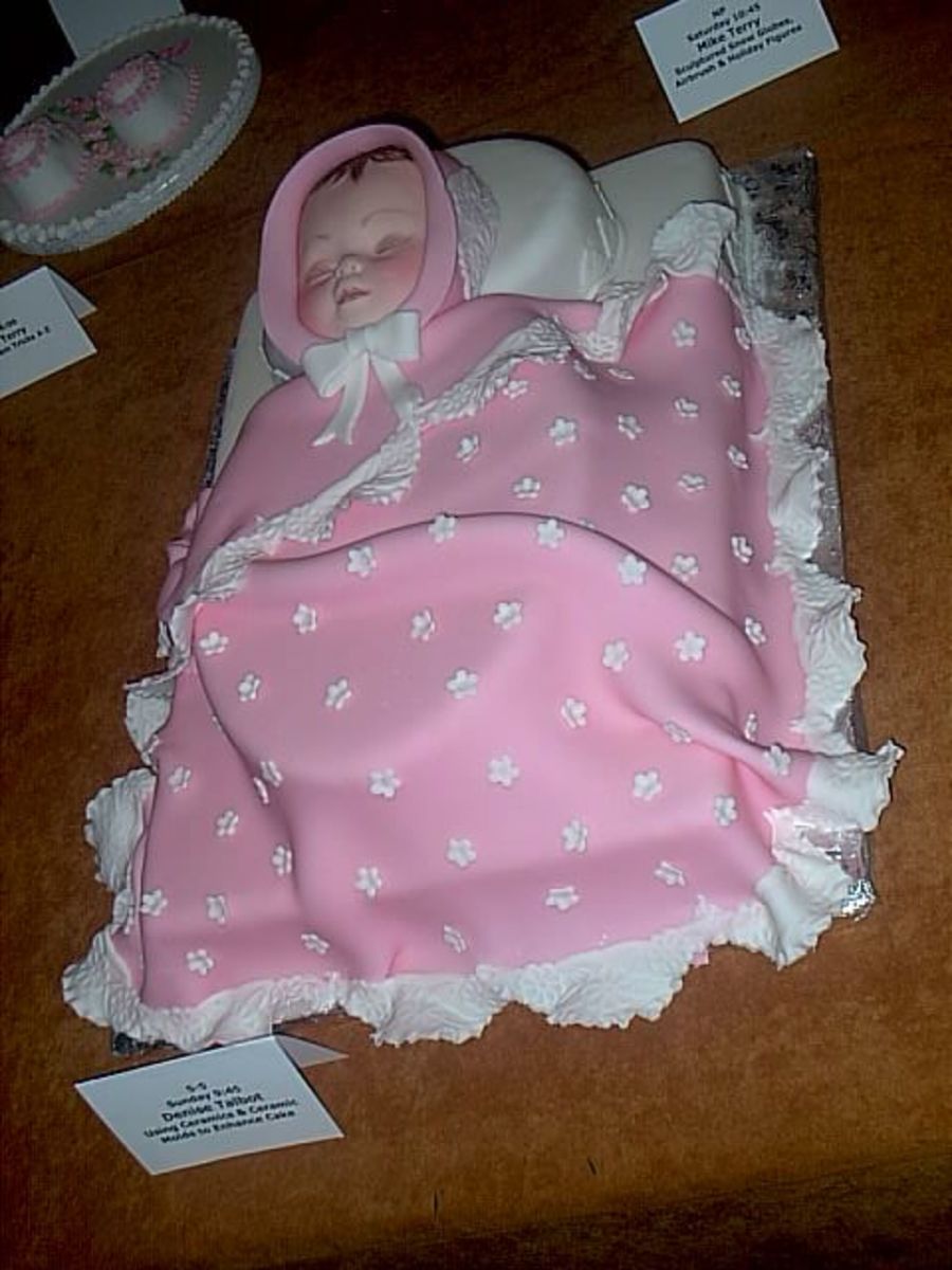 Sleeping Baby Demo Cake - CakeCentral.com