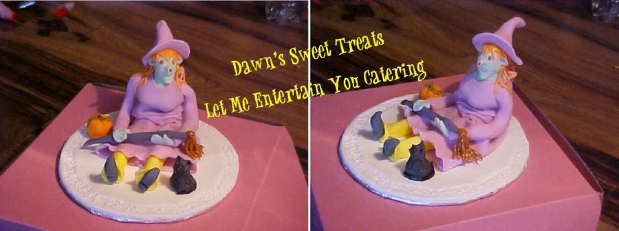 Happy Witch Cake Topper - CakeCentral.com