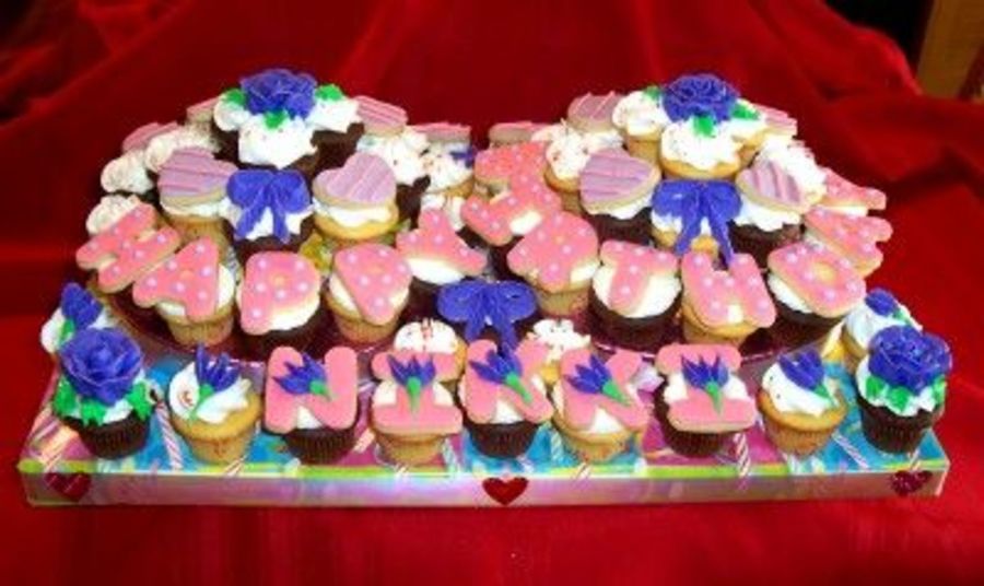 Mini Cupcake Cake - CakeCentral.com