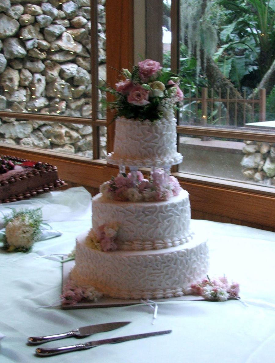Cornelli Lace Wedding Cake - CakeCentral.com