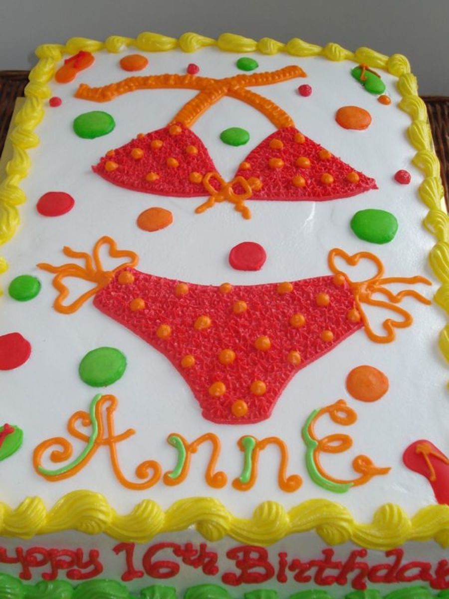 Polka Dot Bikini - CakeCentral.com