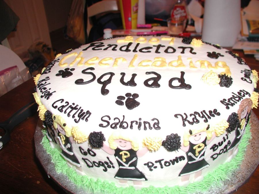 Cheerleading Cake - CakeCentral.com