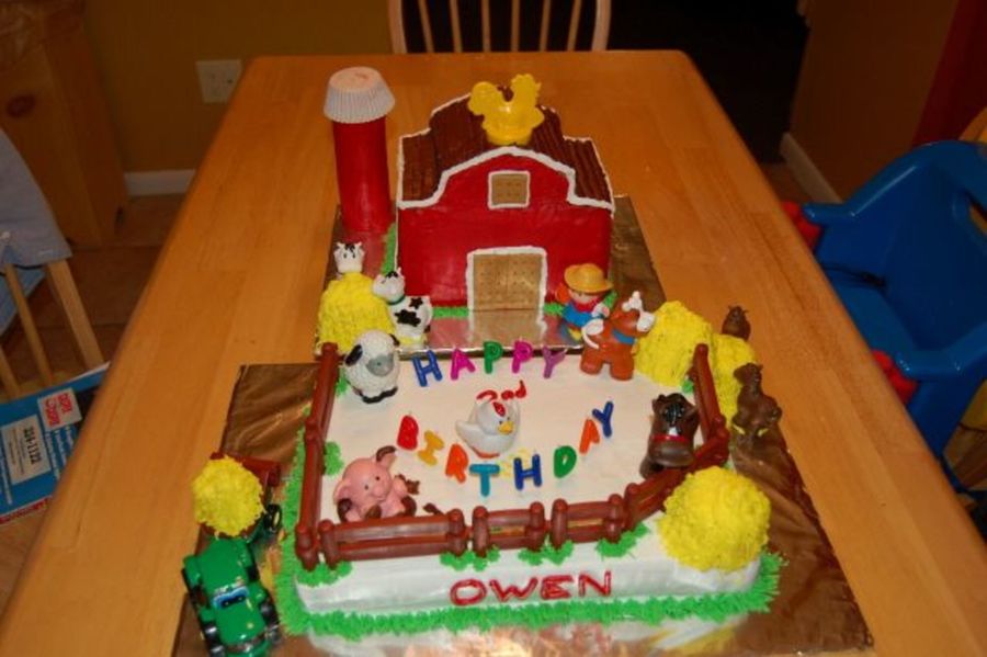 Big Red Barn Cake - CakeCentral.com