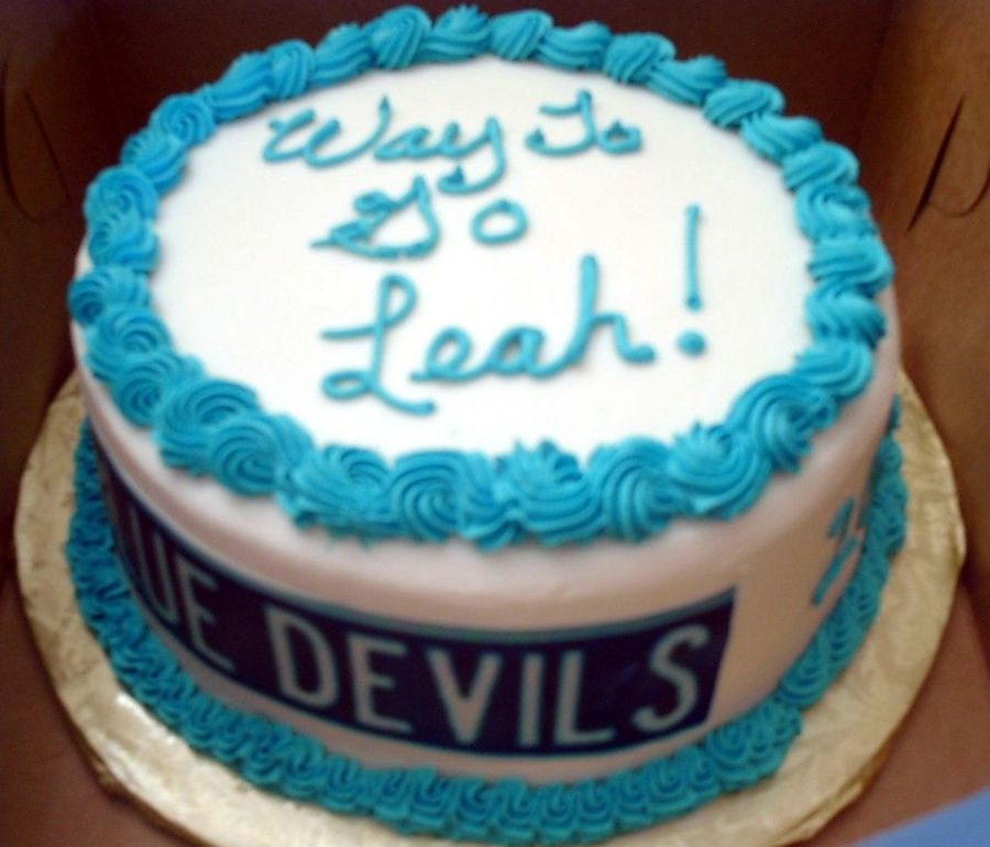 Duke University Graduation Cake - CakeCentral.com