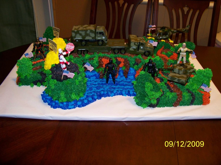 Gi Joe Birthday Cake - CakeCentral.com