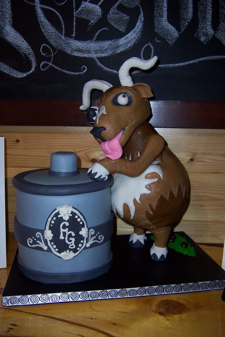 Feisty Goat Pub's 1St Anniversary Cake - CakeCentral.com