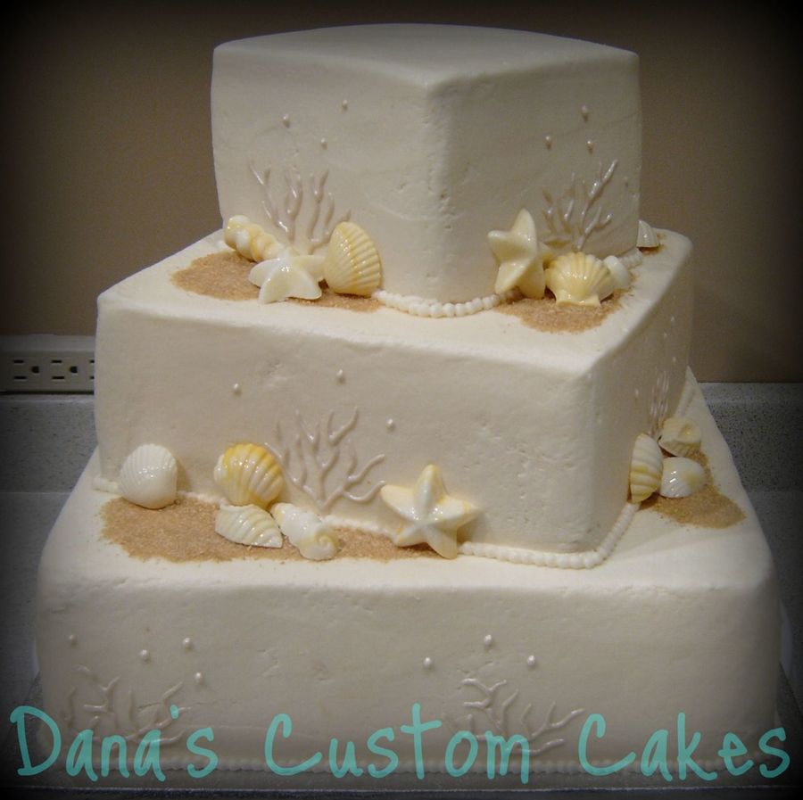 Shell Wedding - CakeCentral.com
