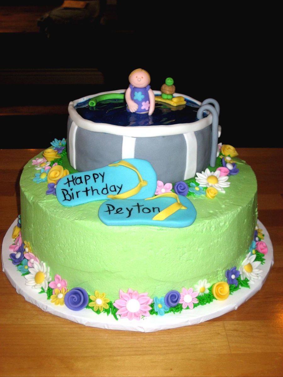 Pool Party Cake - CakeCentral.com