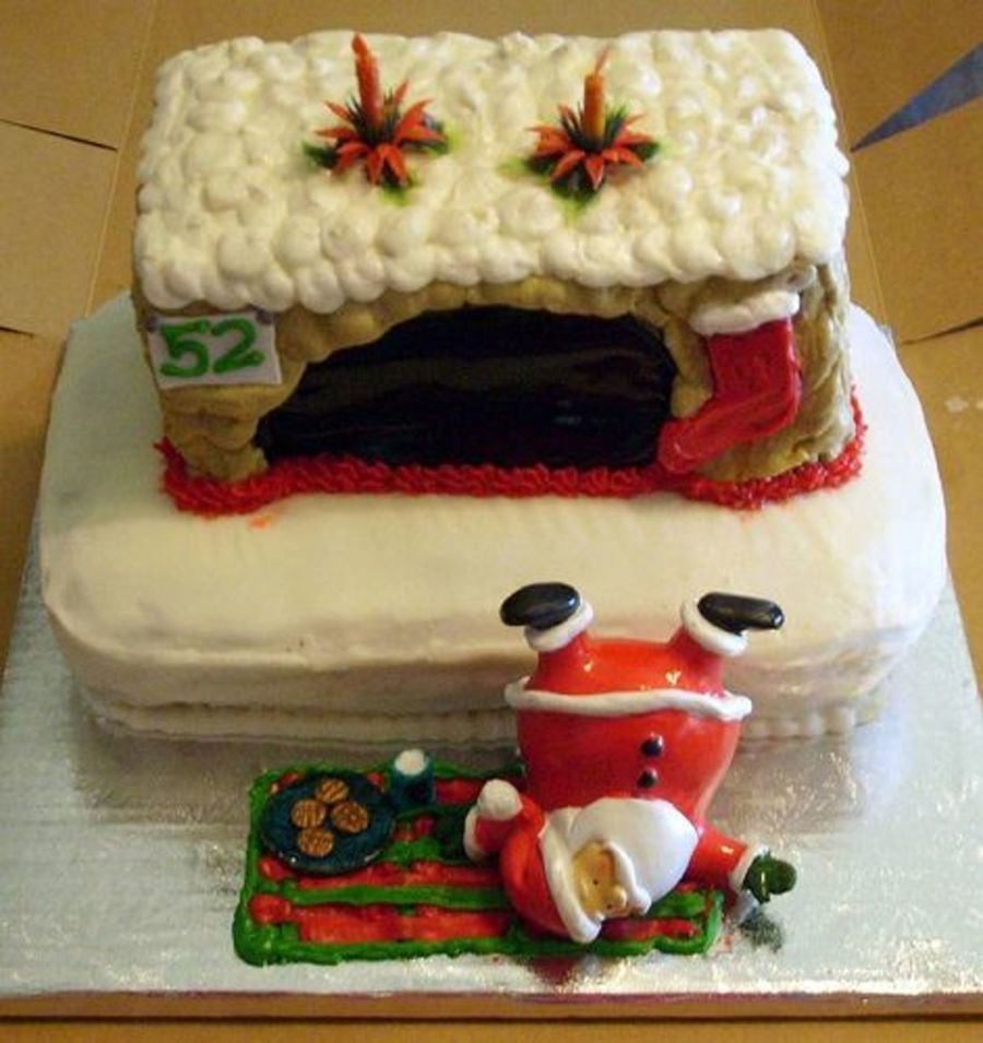 Christmas Eve 52Nd Birthday Cake - CakeCentral.com