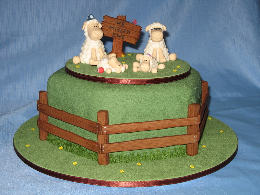 Welcome Home Sheep Cake - CakeCentral.com