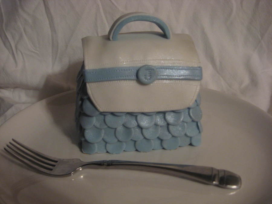 Blue Mini Purse Cake - CakeCentral.com
