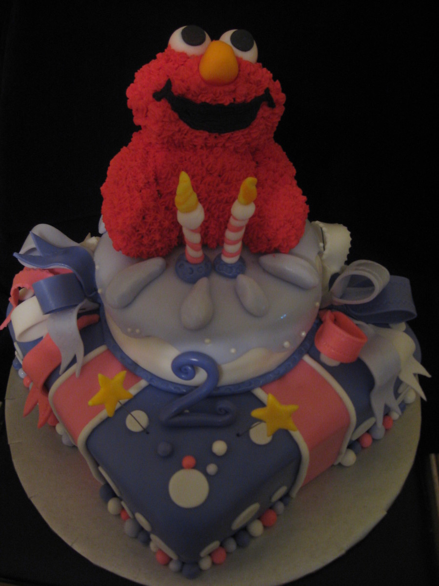 Girly Elmo Cake - CakeCentral.com