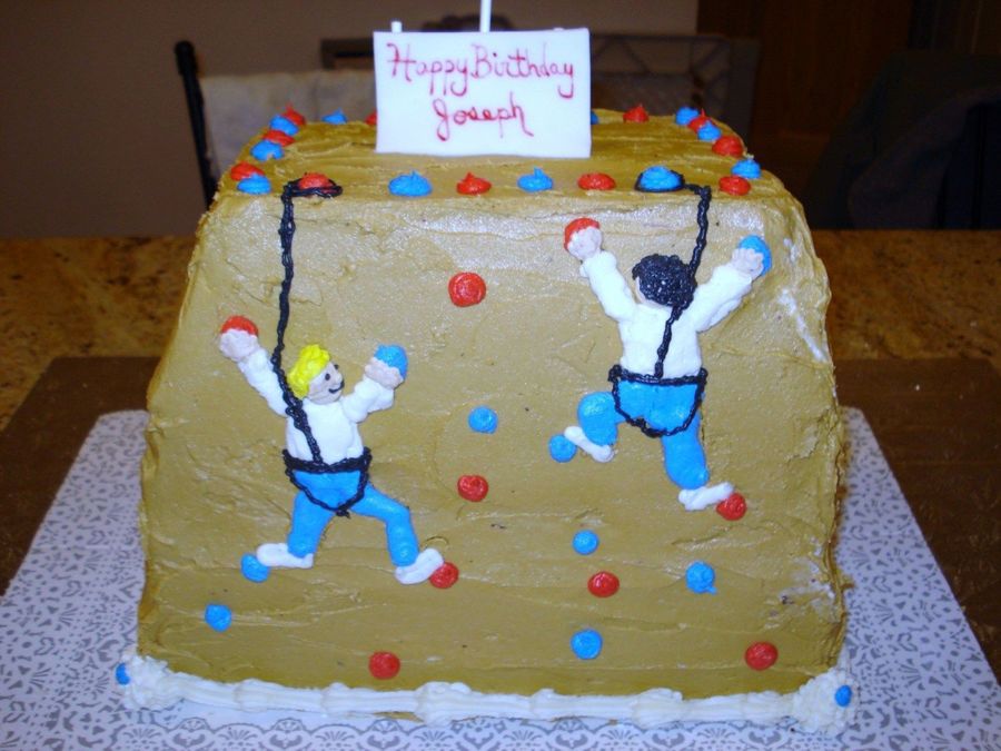 Rock Climbing Birthday Cake - CakeCentral.com