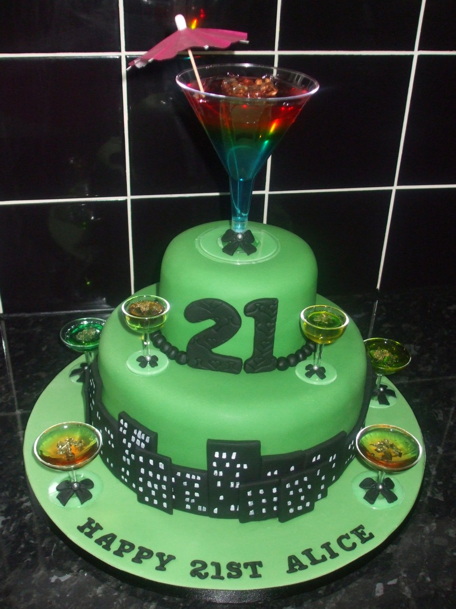 Cocktail Themed Cake. - CakeCentral.com