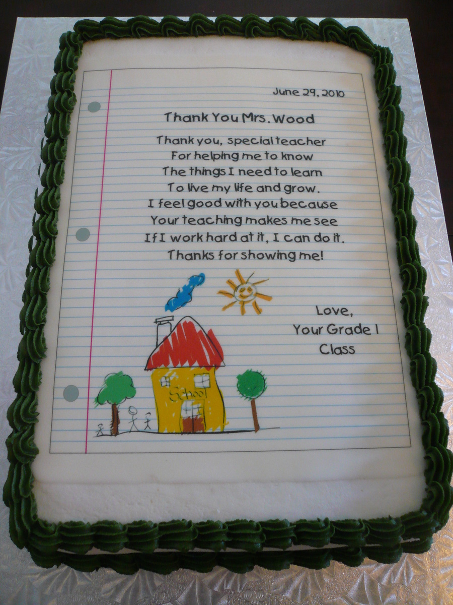 Year End Class Party Cake - CakeCentral.com