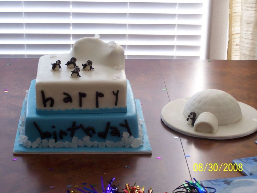 Happy Feet Birthday Cake - CakeCentral.com