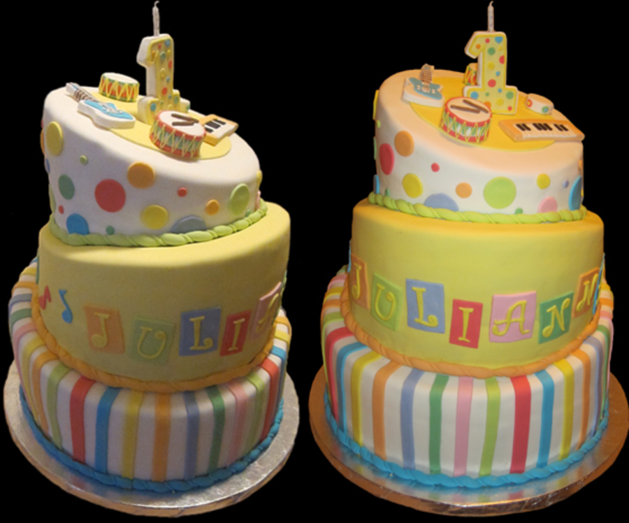 Dots And Stripes - CakeCentral.com