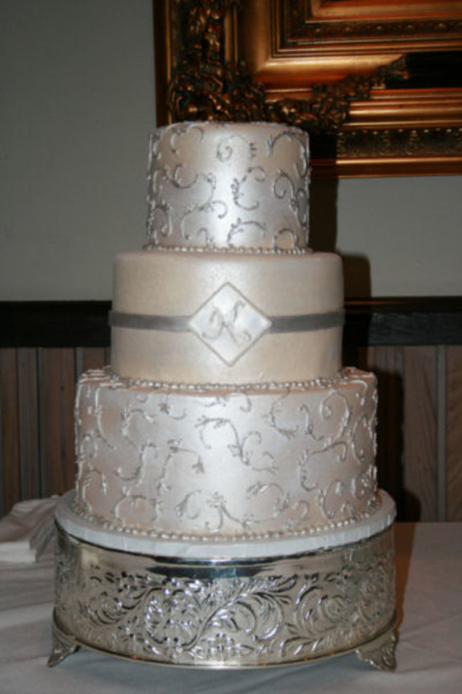 Silver Scrolls - CakeCentral.com