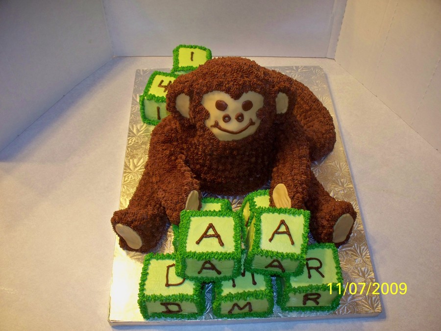 3D Monkey Cake - CakeCentral.com