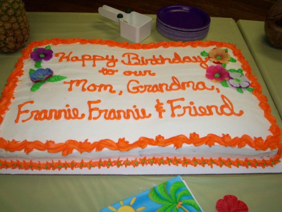 Grandma's Birthday Cake - CakeCentral.com