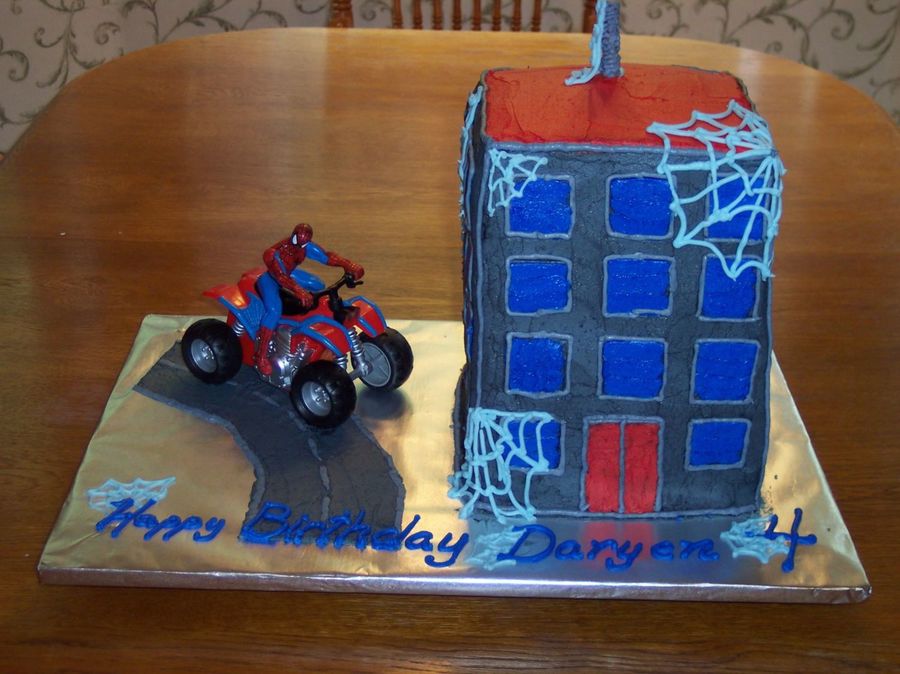 Building, Spider Man, Birthday - CakeCentral.com