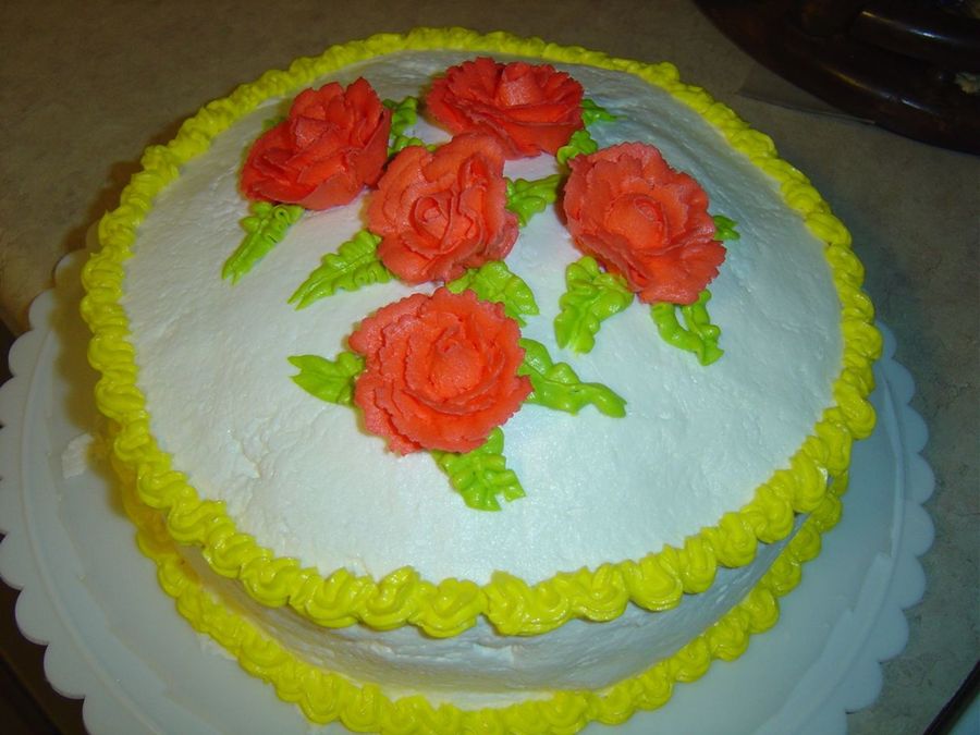 My First Wilton Class Cake - CakeCentral.com