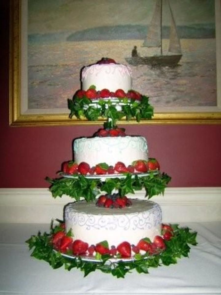 3-Tier Graduation Cake With Fruit - CakeCentral.com