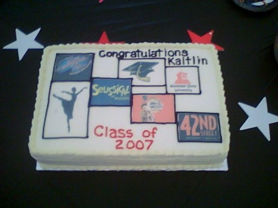 Graduation Cake With Edible Images. - CakeCentral.com