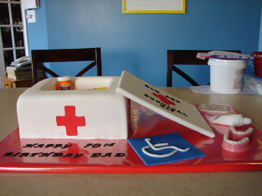 Old Age Survival Kit Cake - CakeCentral.com