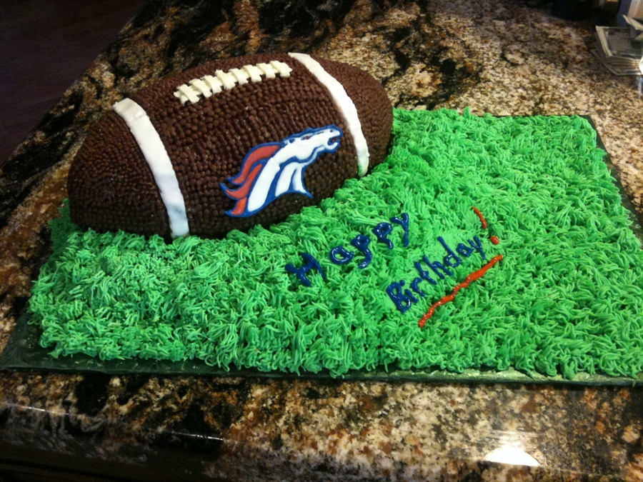Denver Bronco Birthday Cake - CakeCentral.com