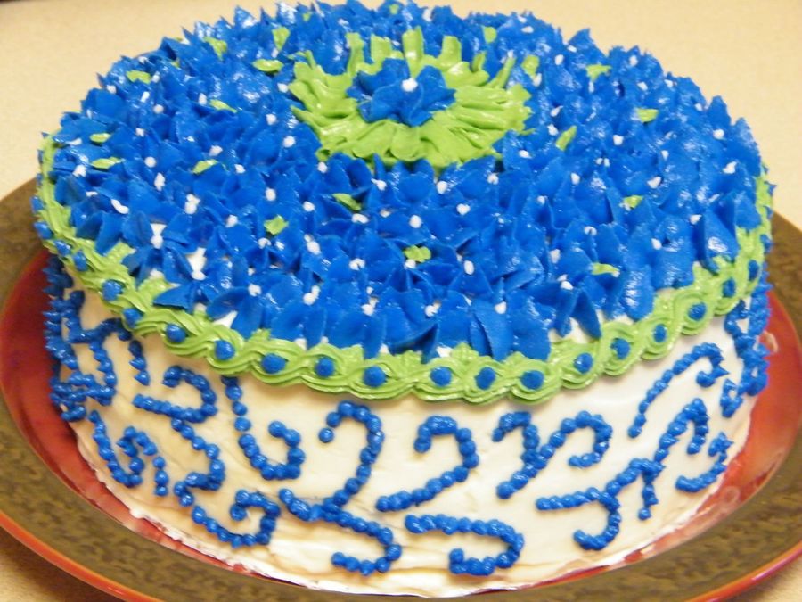 Blue Green Cake - CakeCentral.com