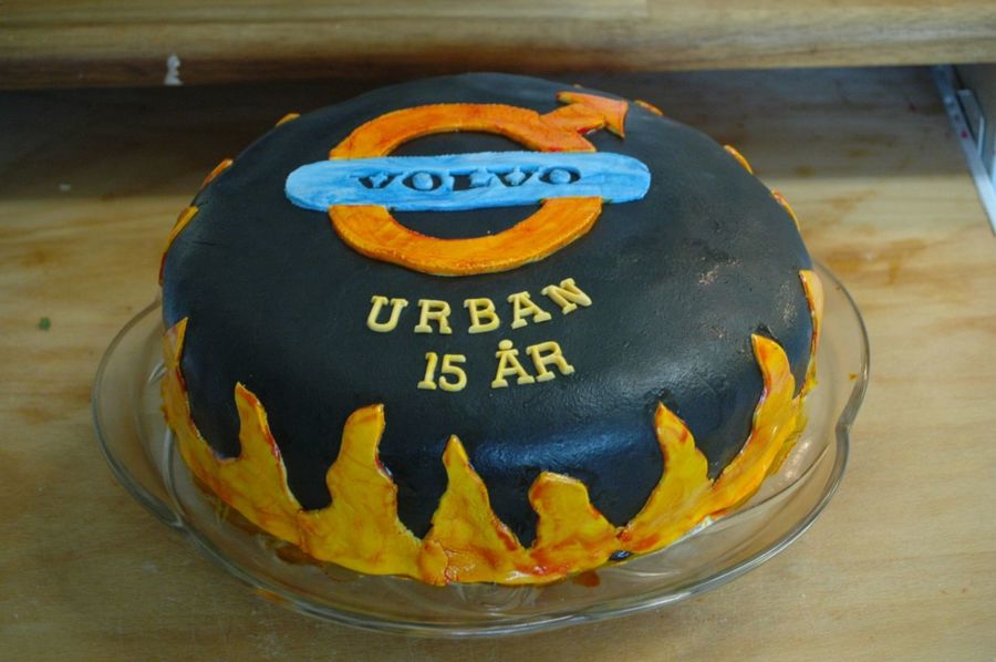 Birthdaycake For One Of My Kid Brothers Who Is A Big Fan Of Volvo ...