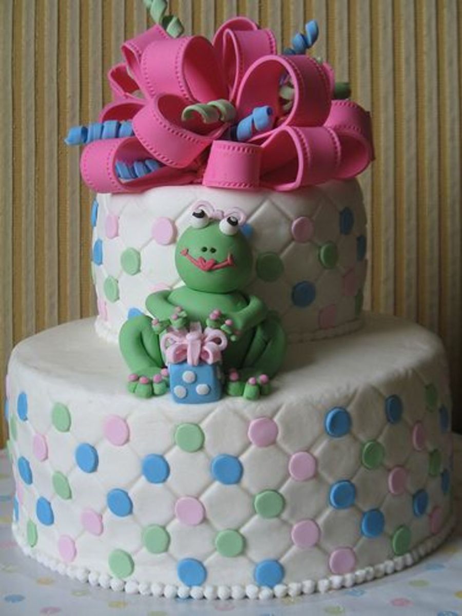 Girly Frog Birthday - CakeCentral.com
