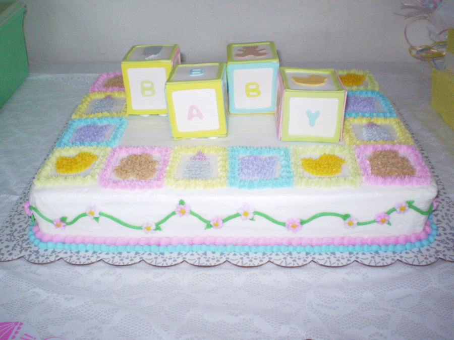 Baby Block Cake - CakeCentral.com