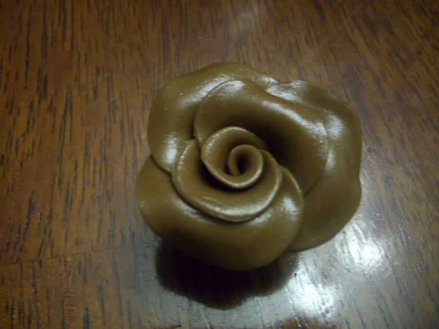 Rose Made Out Of Tootsie Rolls - CakeCentral.com